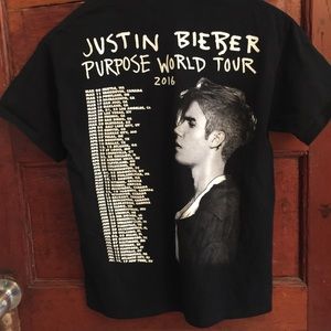 Gildan | Shirts & Tops | Justin Bieber Purpose World Tour 26 Tshirt ...
